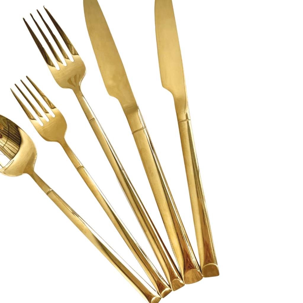 Gloss Gold Cutlery | Simply Style Co